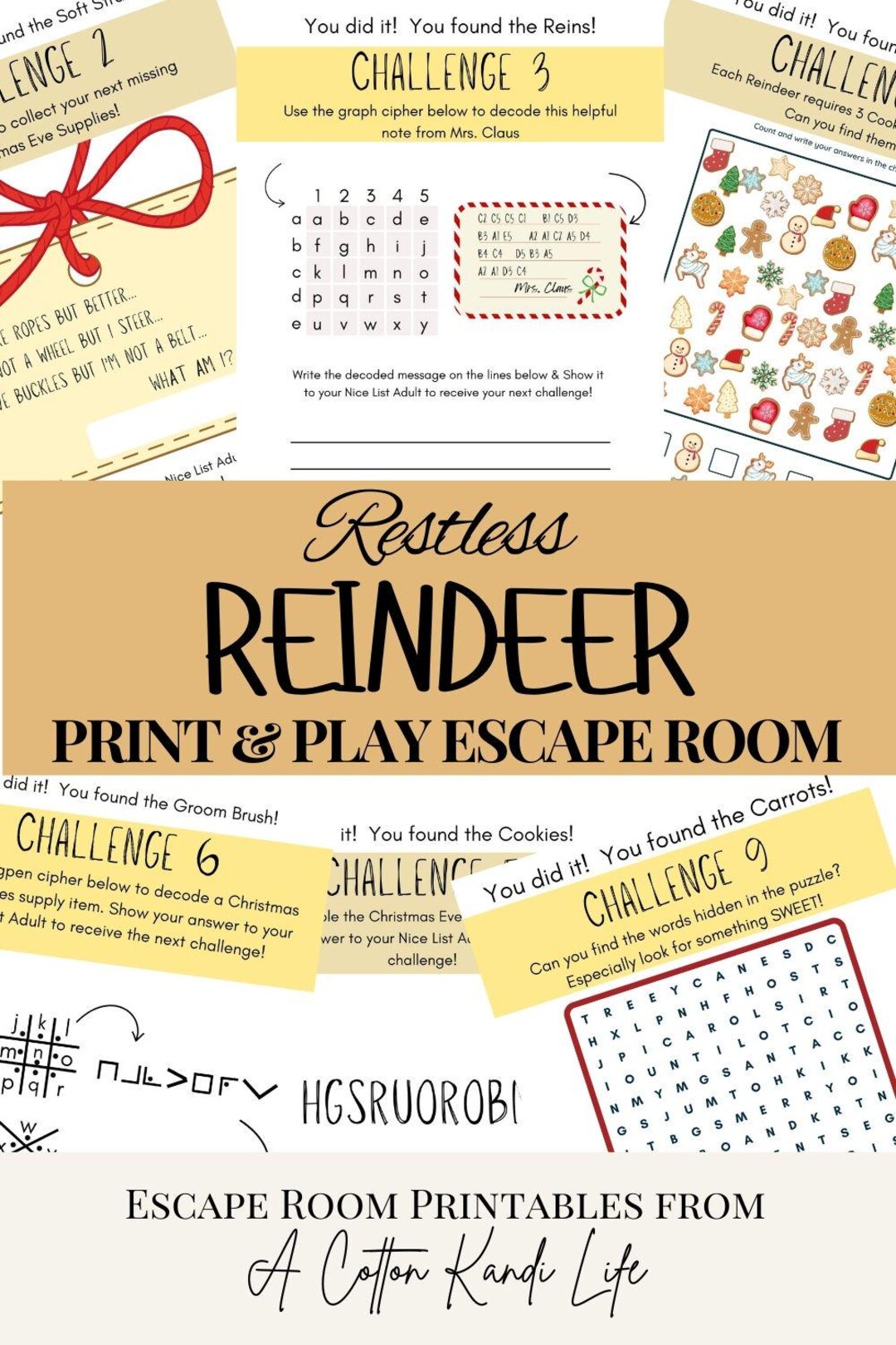 Christmas Escape Room | Restless Reindeer | Holiday Party Theme ...