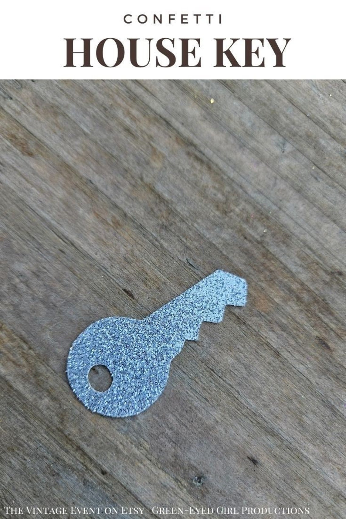 House Key | Confetti & Cupcake Toppers | Die Cut Shapes | GLITTER - Etsy
