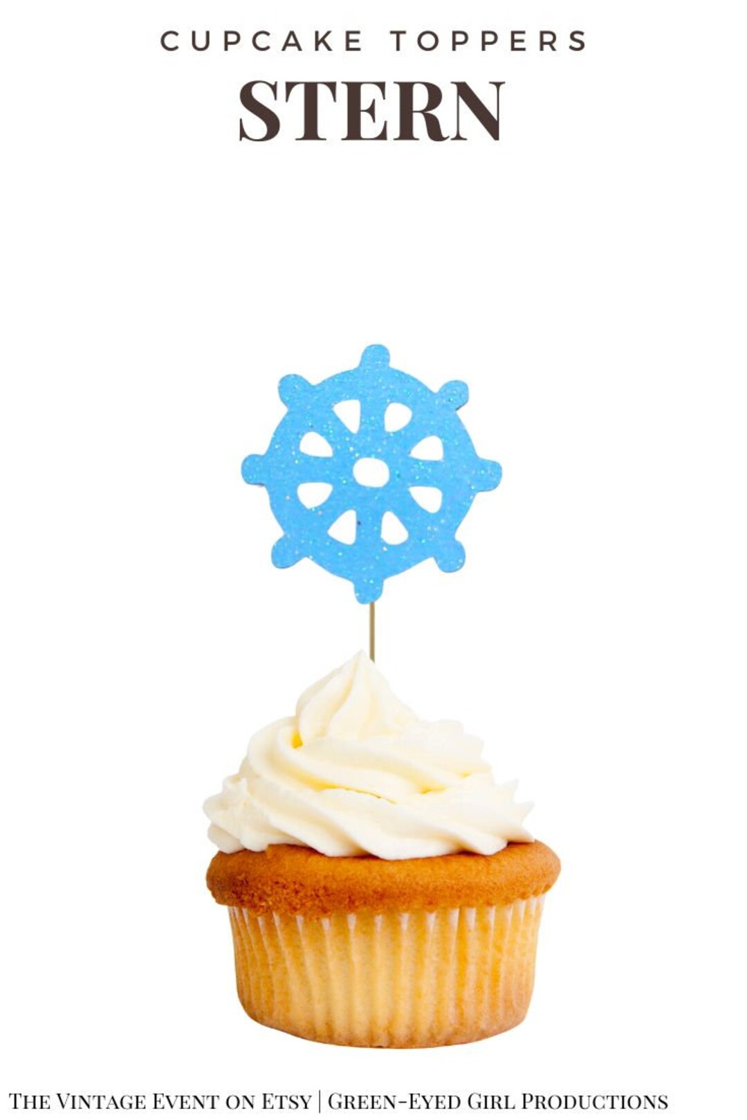 Stern Wheel Confetti & Cupcake Toppers Die Cut Shapes GLITTER - Etsy