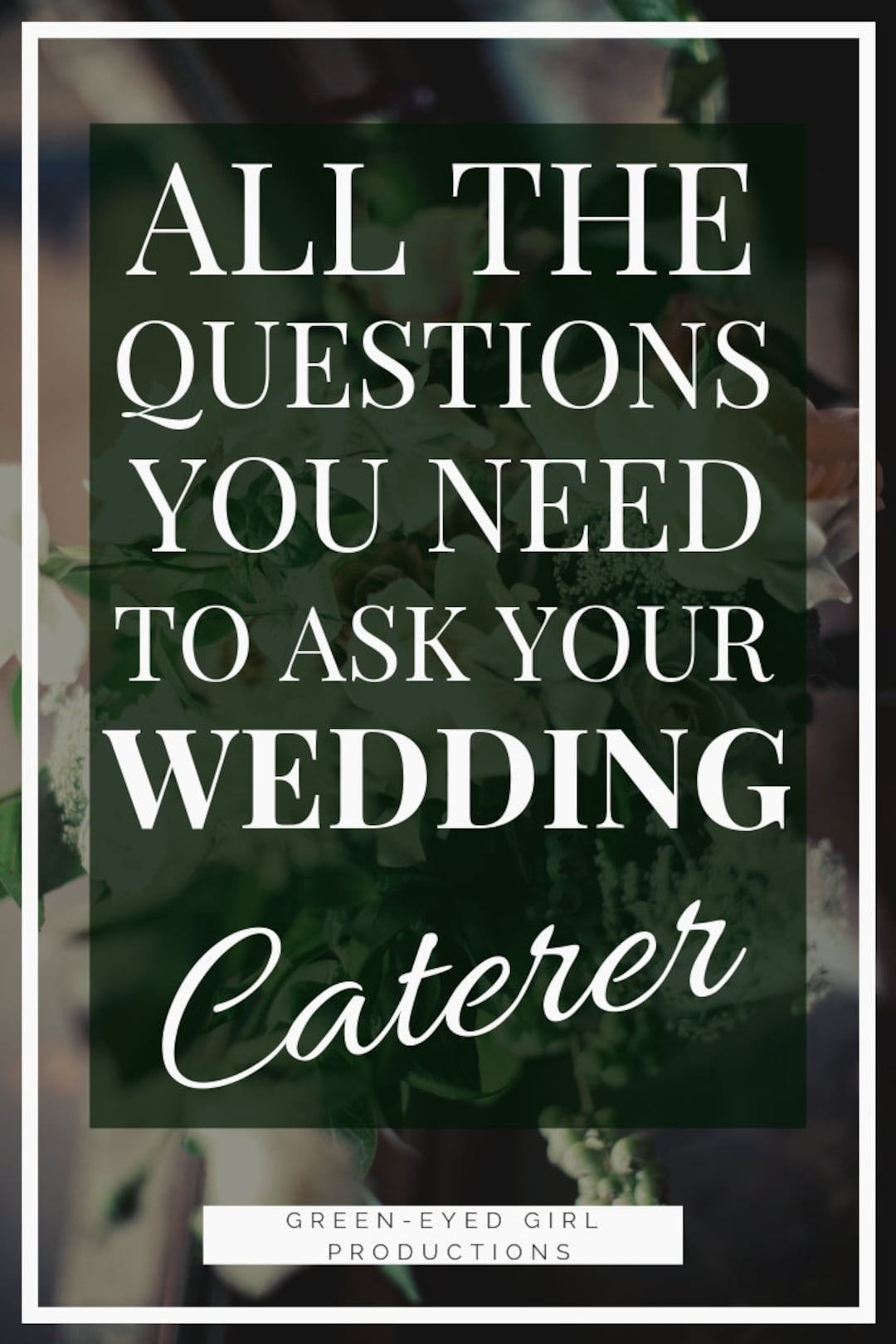 Wedding Guide | Caterer | Wedding Checklist, Questions to Ask Worksheet ...