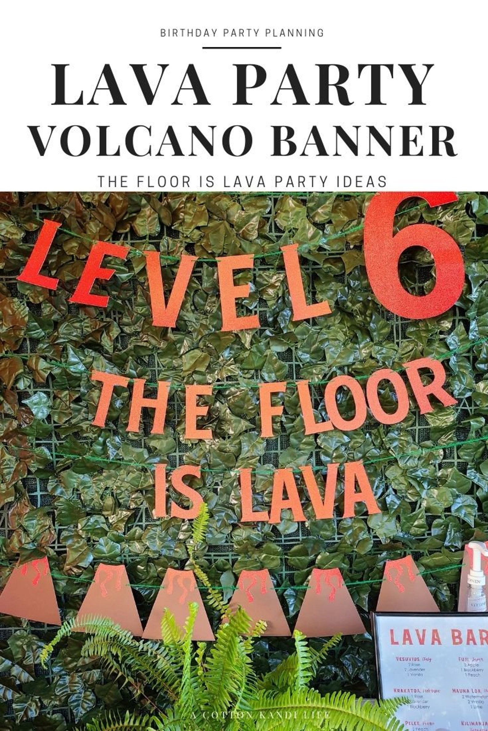 The Floor is Lava Banner Set | Custom Banner Wall Hanging, Birthday ...