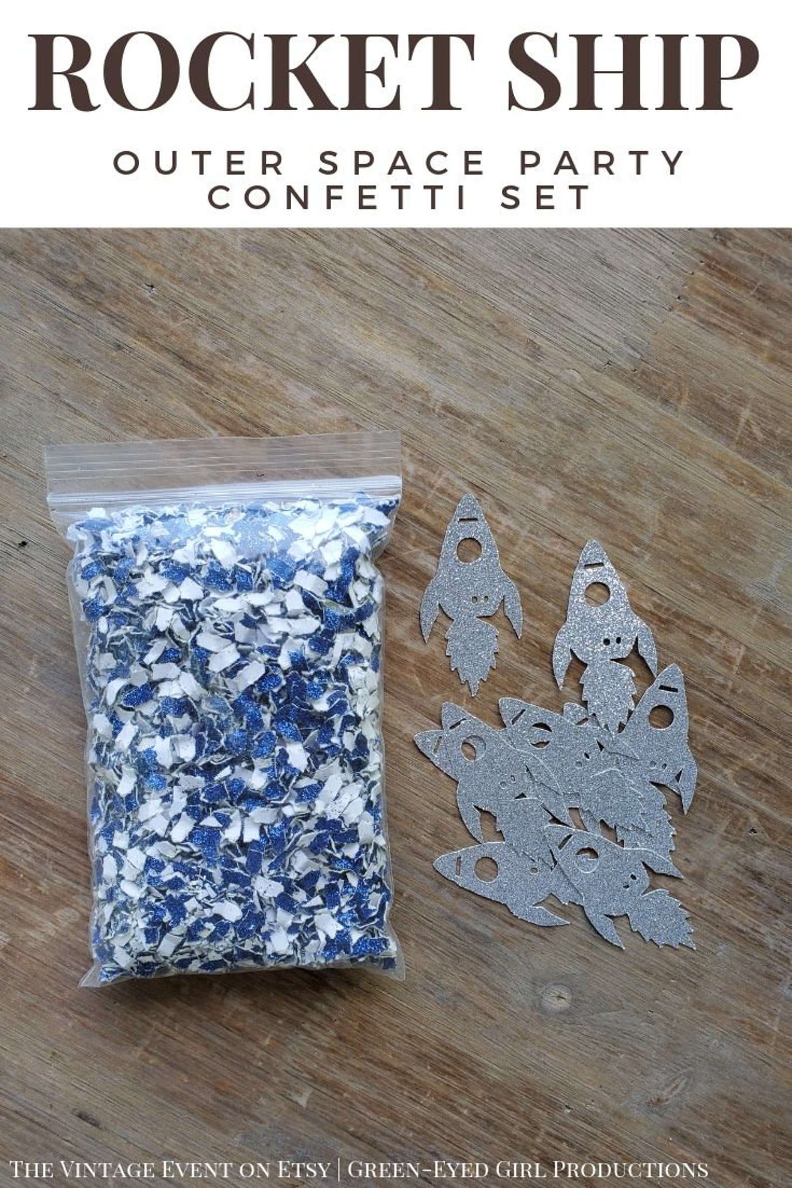 Space Ship Sprinkle Confetti Outer Space Birthday Final - Etsy