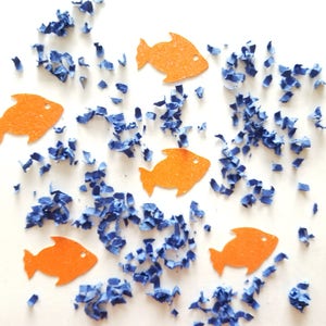 Ocean Confetti Hawaiian Party Decorations, Fish Confetti, Hawaiian ...