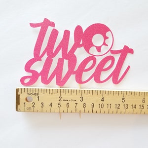 TWO Sweet Cake Topper Two Sweet Birthday, Donut Birthday Party ...