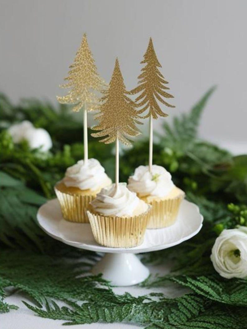 Evergreen Tree | Confetti and Cupcake Toppers, Die Cut Shapes, Party ...