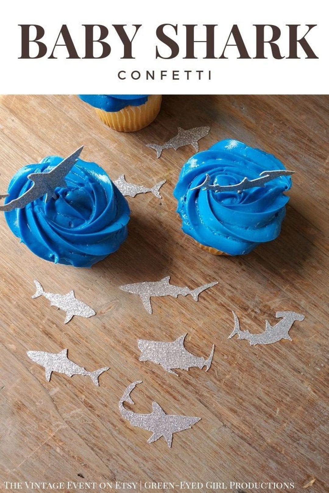 Shark Confetti Baby Shark Decorations, Shark Week GLITTER - Etsy