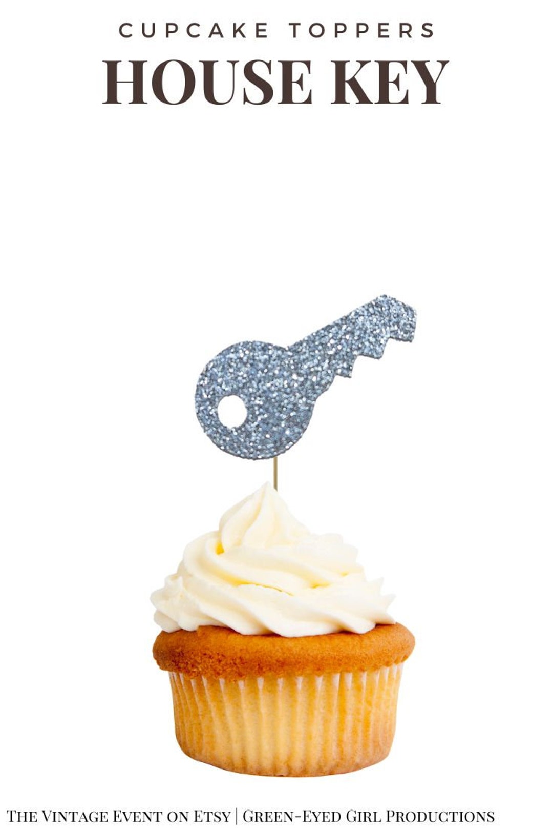 House Key | Confetti & Cupcake Toppers | Die Cut Shapes | GLITTER - Etsy