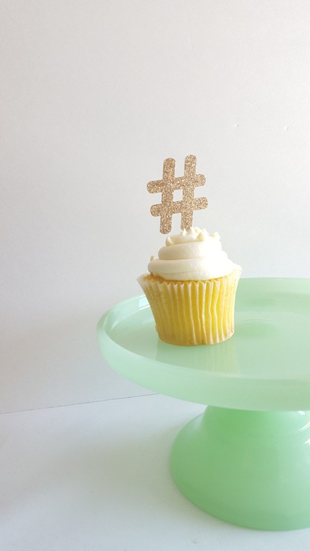 Hashtag Cupcake Toppers Instagram Sign Confetti, Instagram Hashtag ...