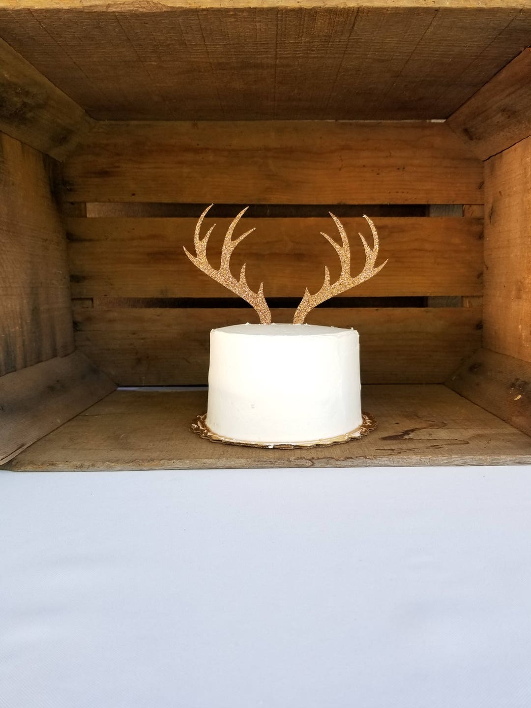 Antler Cake Topper Antler Rack, Deer Cake Topper GLITTER - Etsy