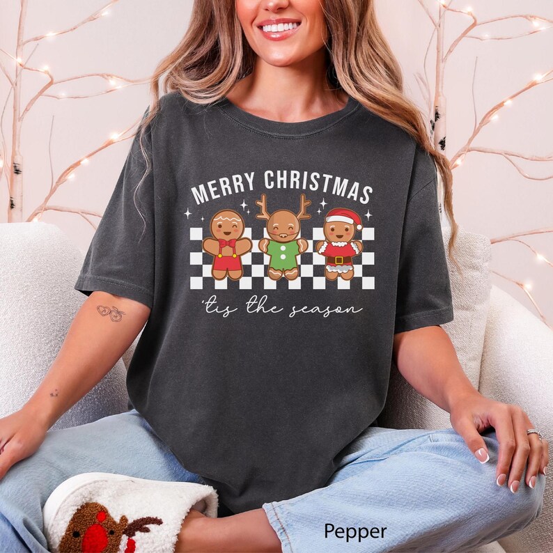 Comfort Colors® Christmas Gingerbread Shirt Christmas Gifts Xmas Shirt ...