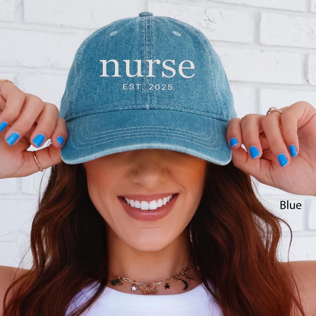 Embroidered Nurse Hat Nursing Student Cute Nurse Gift Nurse Graduation ...