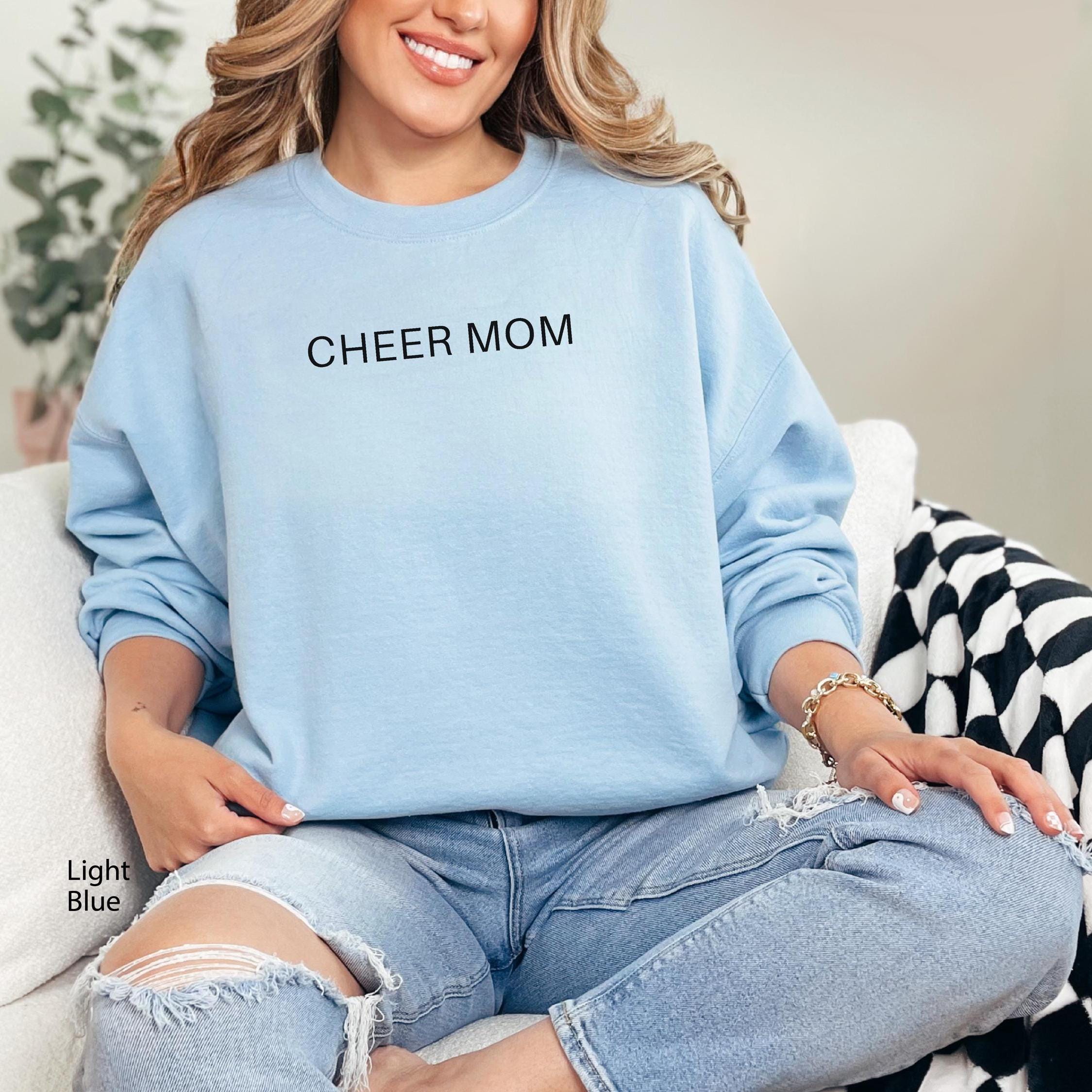 Cheer Mom Sweatshirt, Minimalist Cheer Mama Gift, in My Cheer Mom Era ...