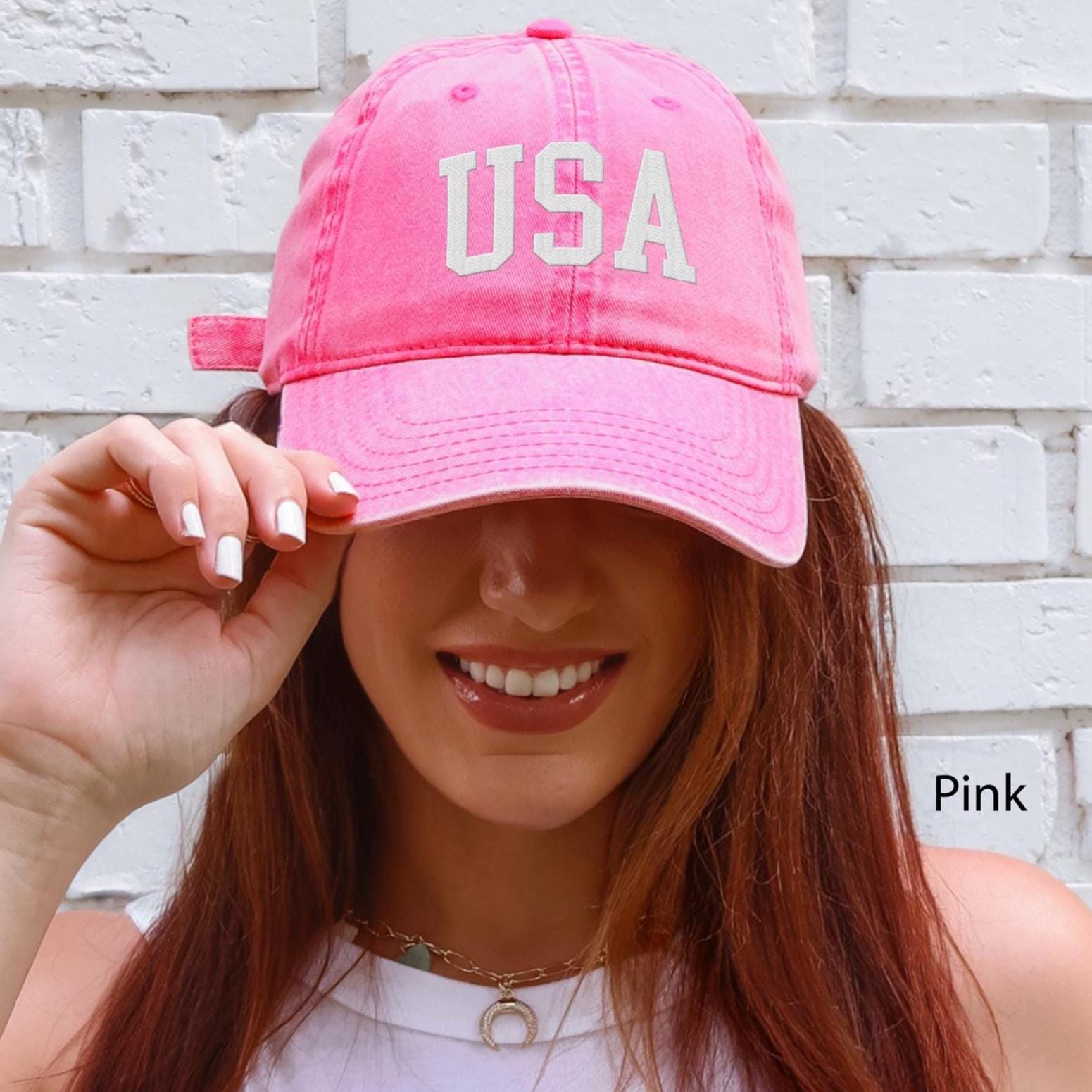 Embroidered USA Patriotic Hat July 4th Hat Embroidered Denim Hat Red ...