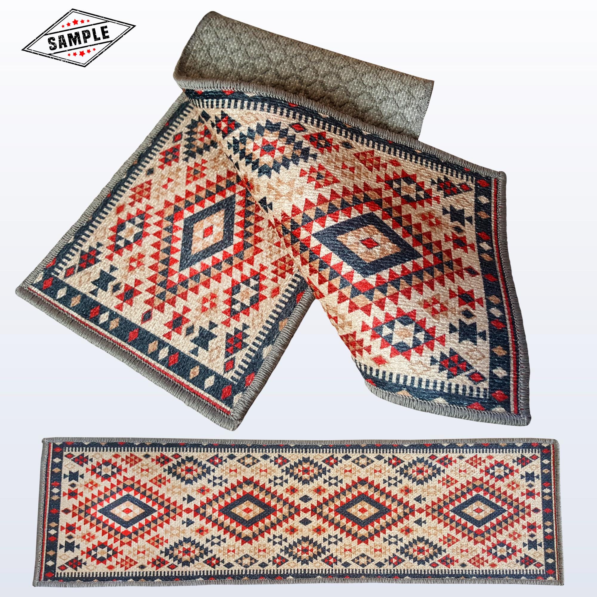 Chevron Stair Treads Rug, Geometric Stair Rug, Custom Shaped Stair Rug ...