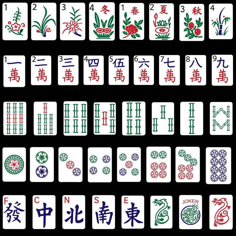 Mahjong Pattern SVG Bundle, American Mahjong Svg, Games Svg, Mahjong ...