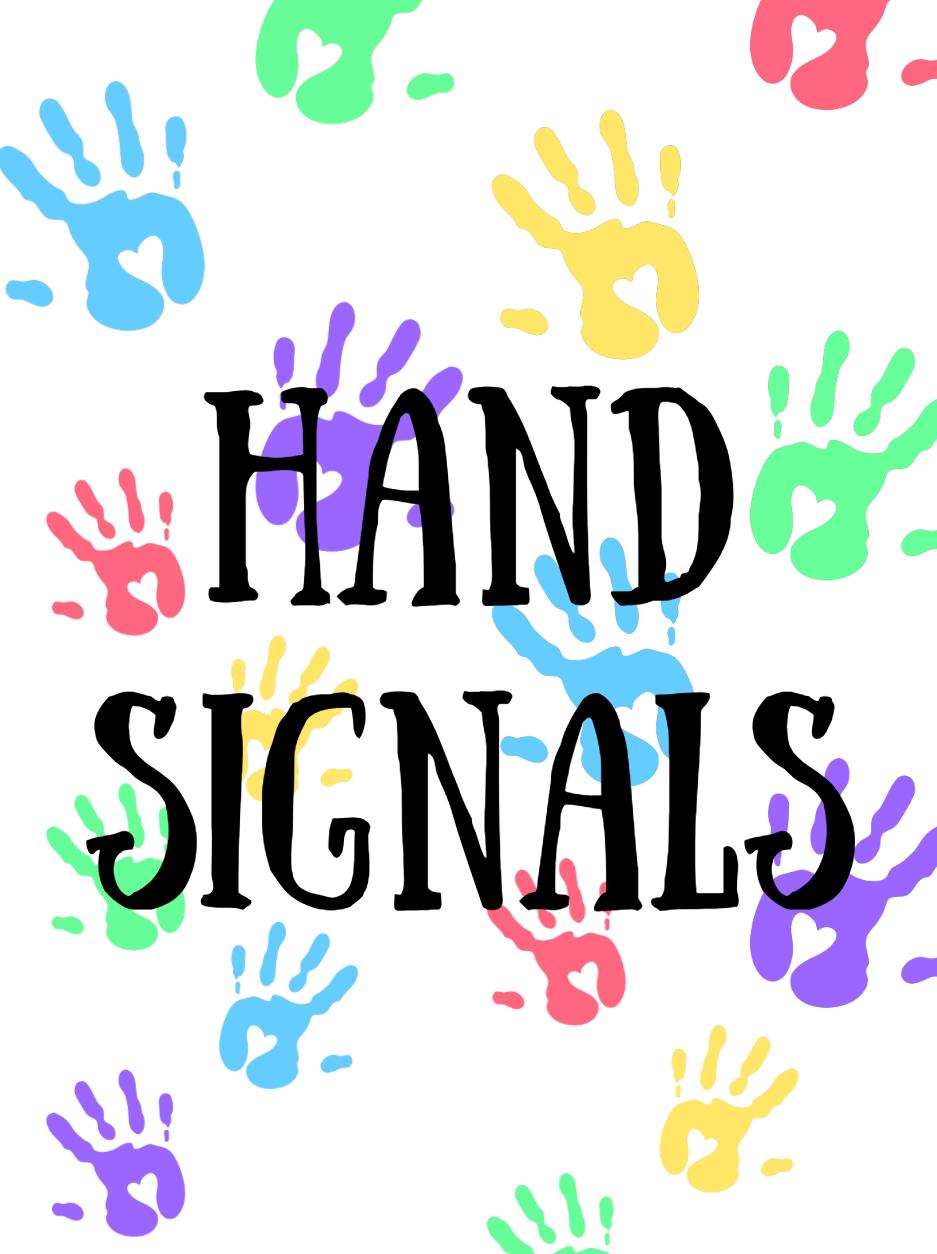 Hand Signals Cutouts for Classroom- DIGITAL - Etsy