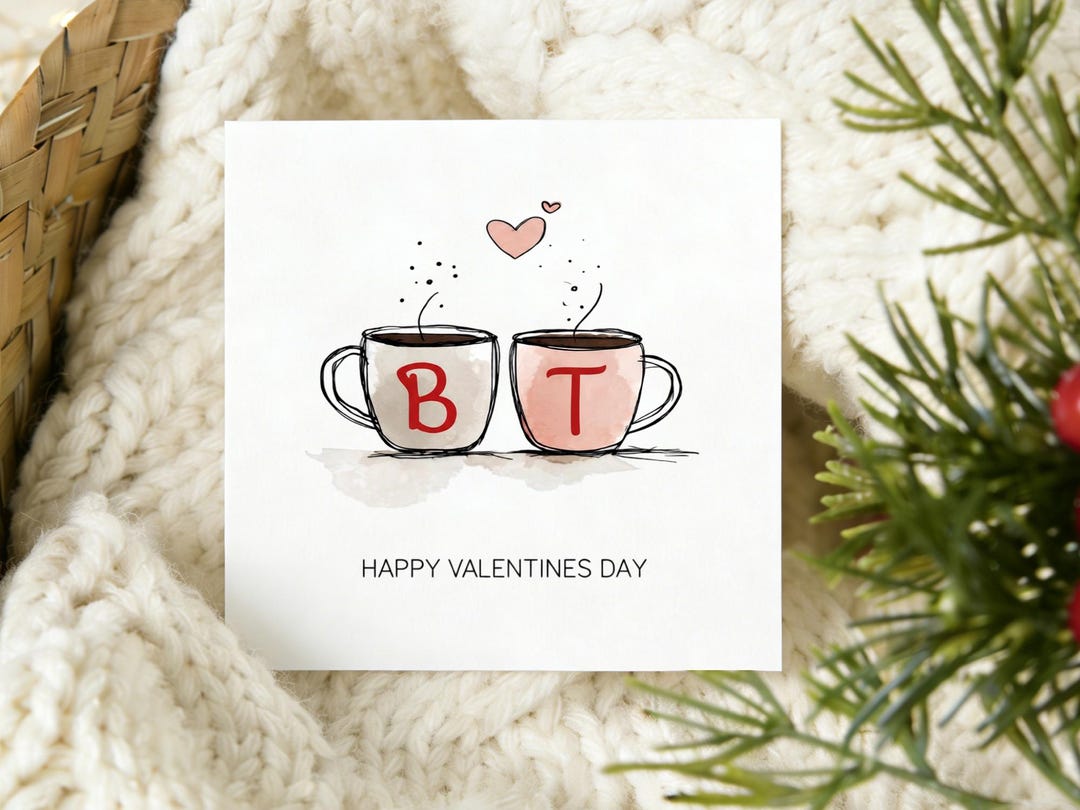 Personalized Valentine's Day Card, Custom Valentine Card, Personalized ...