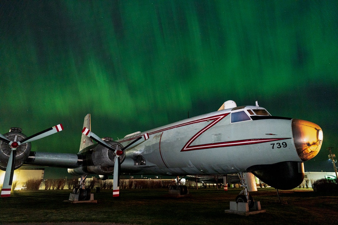 Northern Lights Over Former CFB Summerside, Prince Edward Island, PEI ...