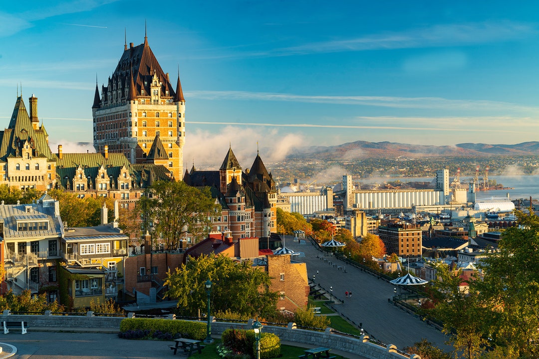 Chateau Frontenac Print: Old Quebec City Photography, Fall Colors - Etsy