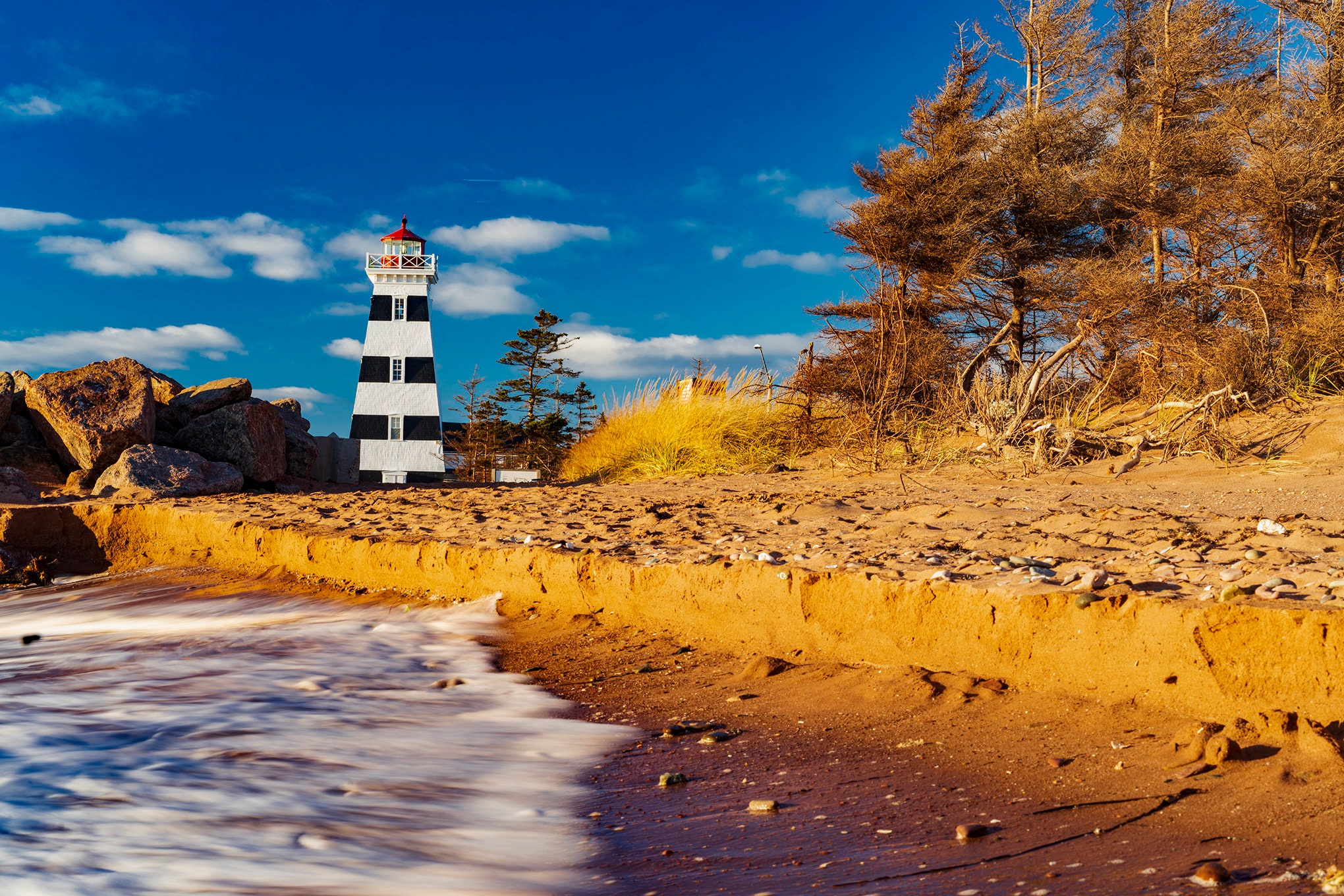 West Point Lighthouse Print: Prince Edward Island Coastal Art - Etsy