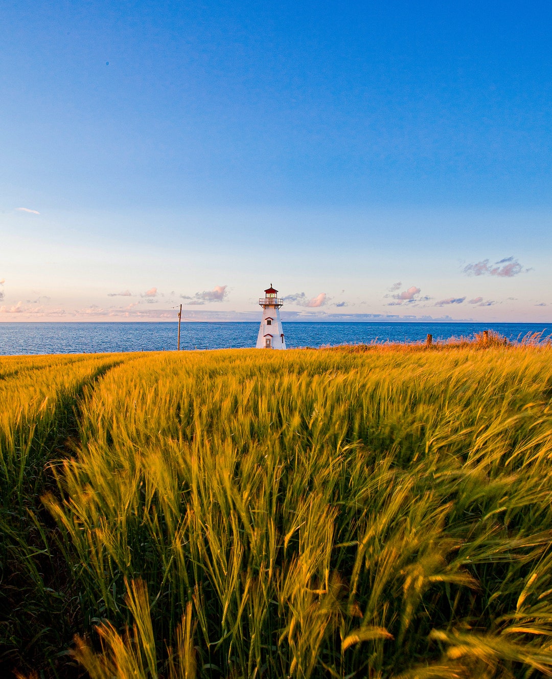 Cape Tryon Lighthouse Print: Prince Edward Island Coastal Art - Etsy