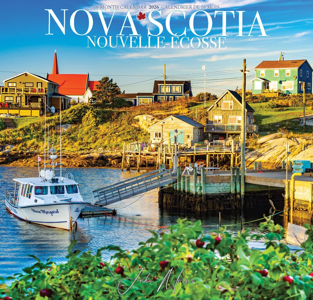2026 Nova Scotia Wall Calendar, Large 12x11.5". - Etsy