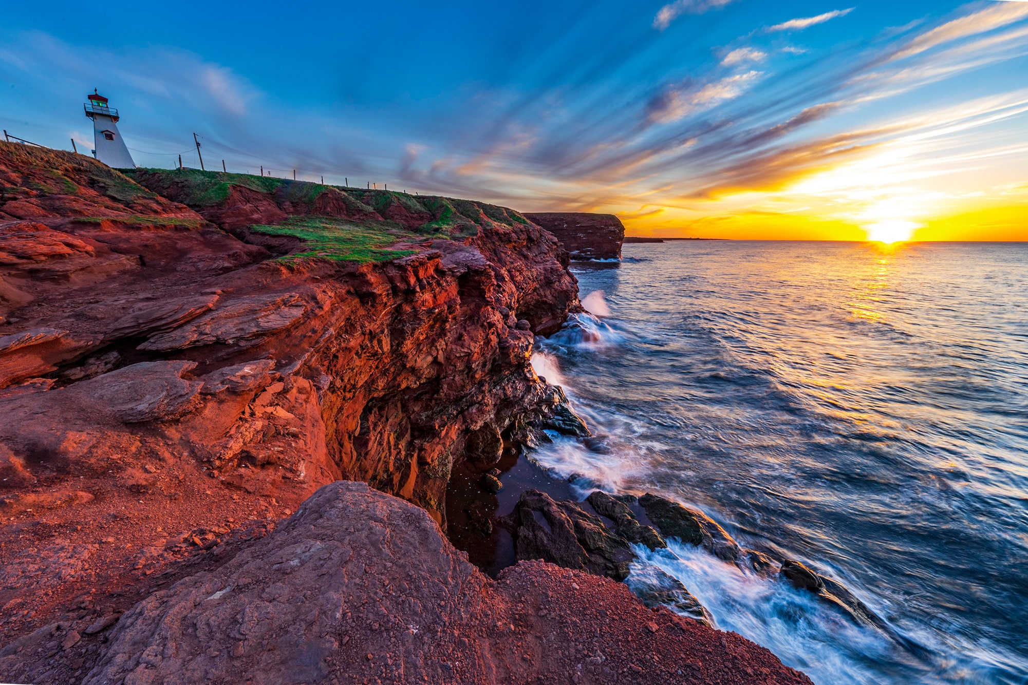 Cape Tryon Lighthouse Sunset Print: Prince Edward Island Wall Art - Etsy