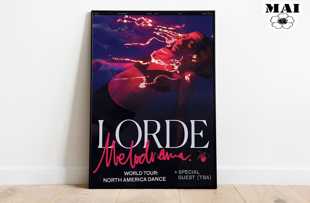 Lorde Poster – Music Album Cover Wall Art Print – Pop Indie Artist ...