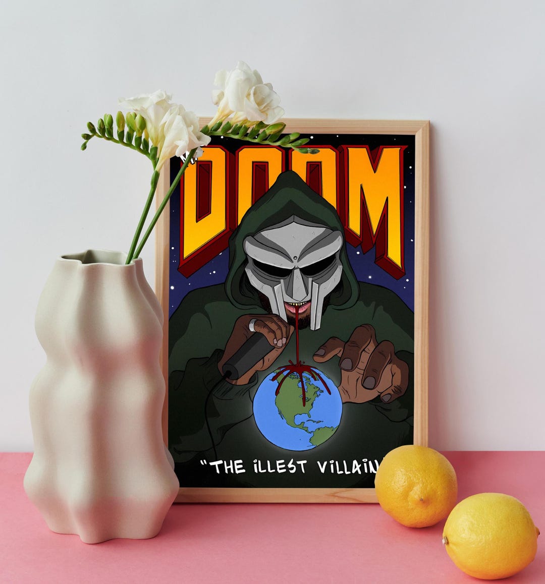 MF DOOM Poster – Music Album Cover Wall Art Print – Hip Hop Rap Artist ...