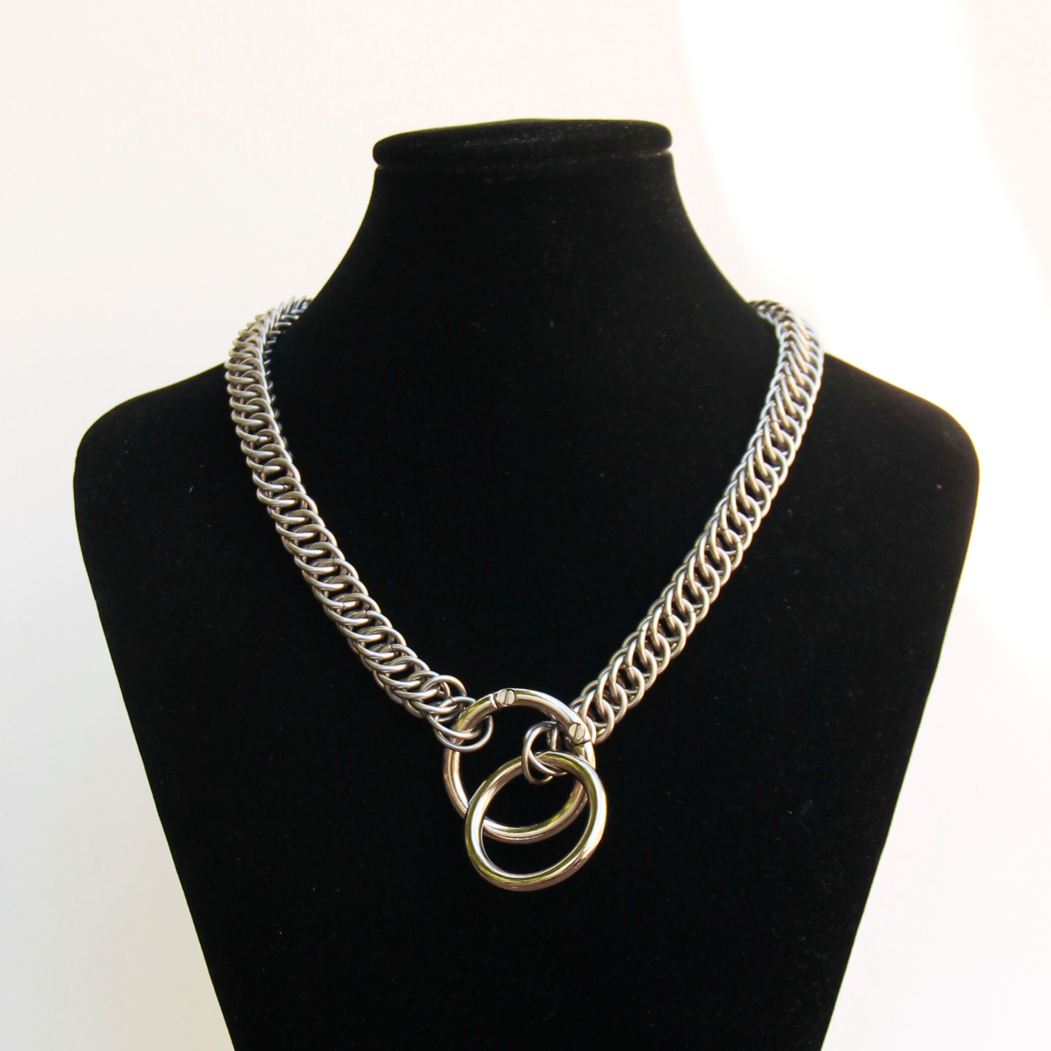 Choke Chain Collar - Etsy