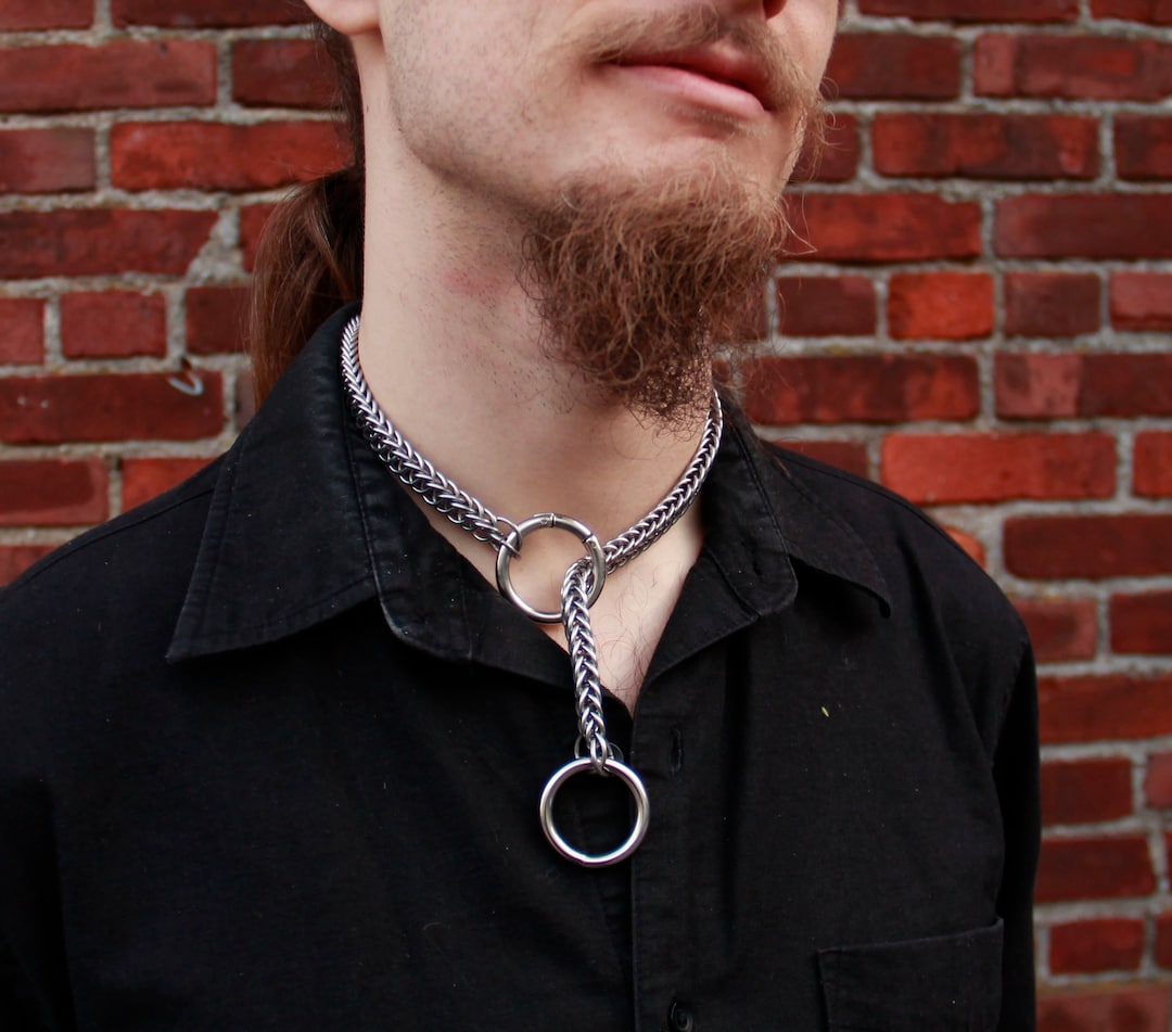 Choke Chain Collar - Etsy