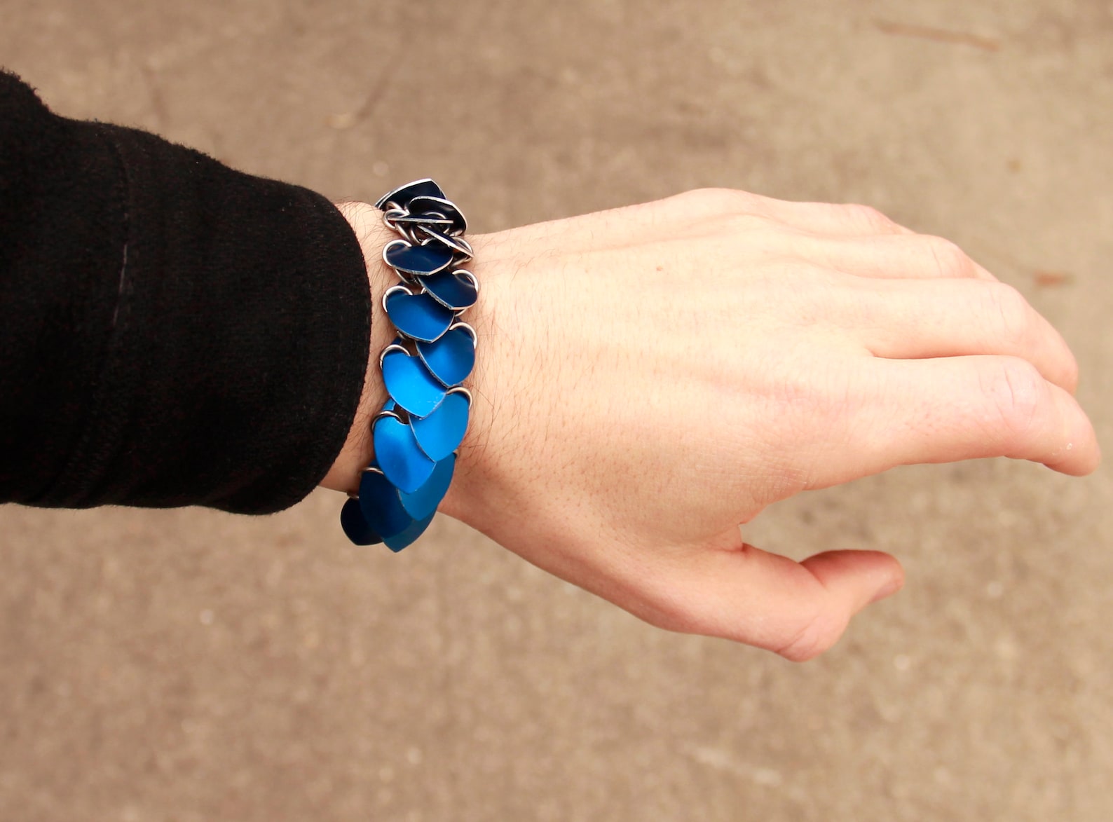 Custom Scale Maille Bracelet in Anodized Aluminum - Etsy