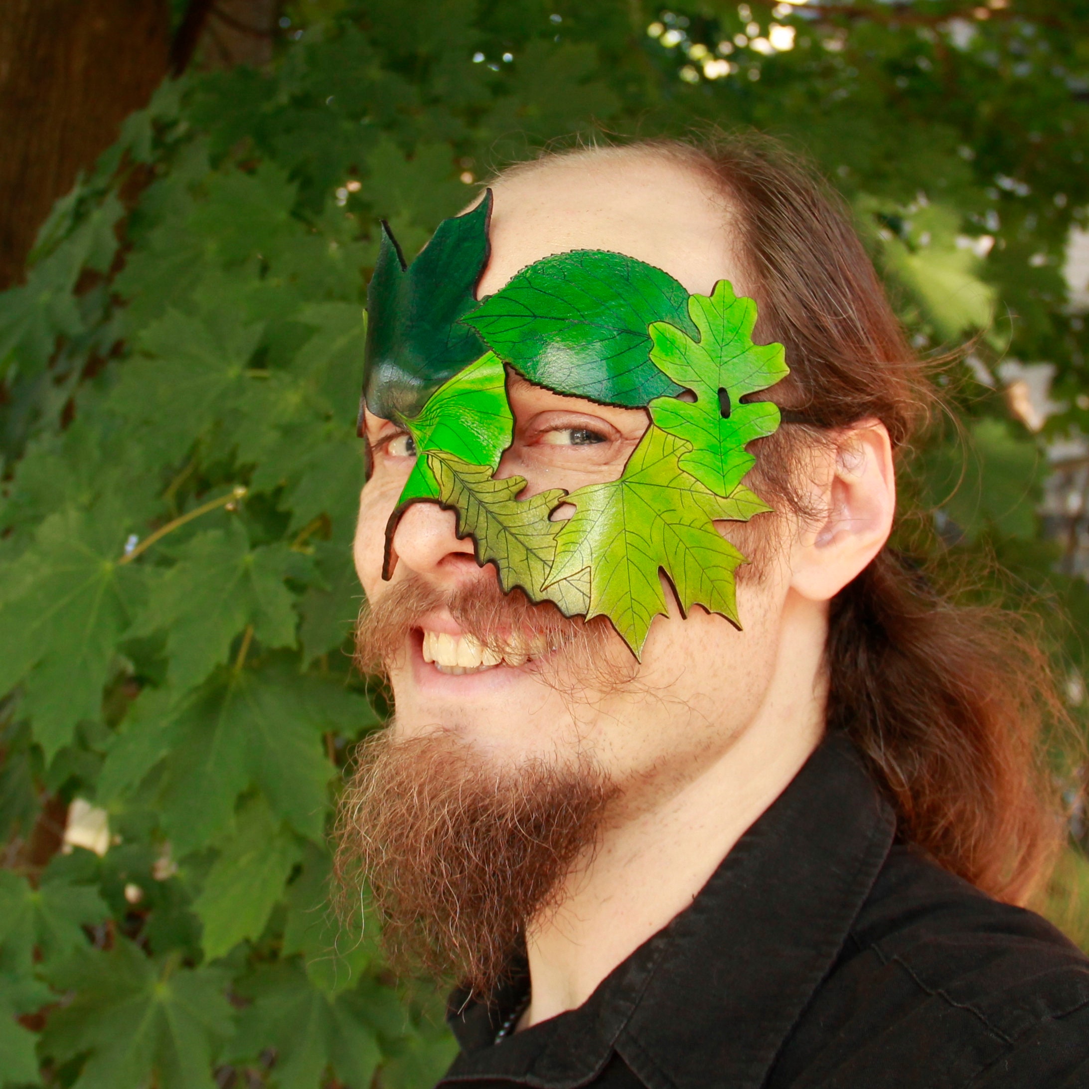Fallen Leaves Mask - Etsy