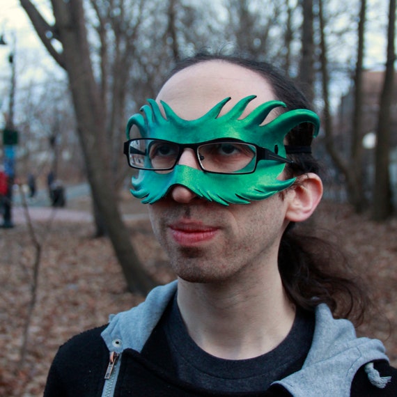Swamp Creature Mask Glasses Compatible | Etsy