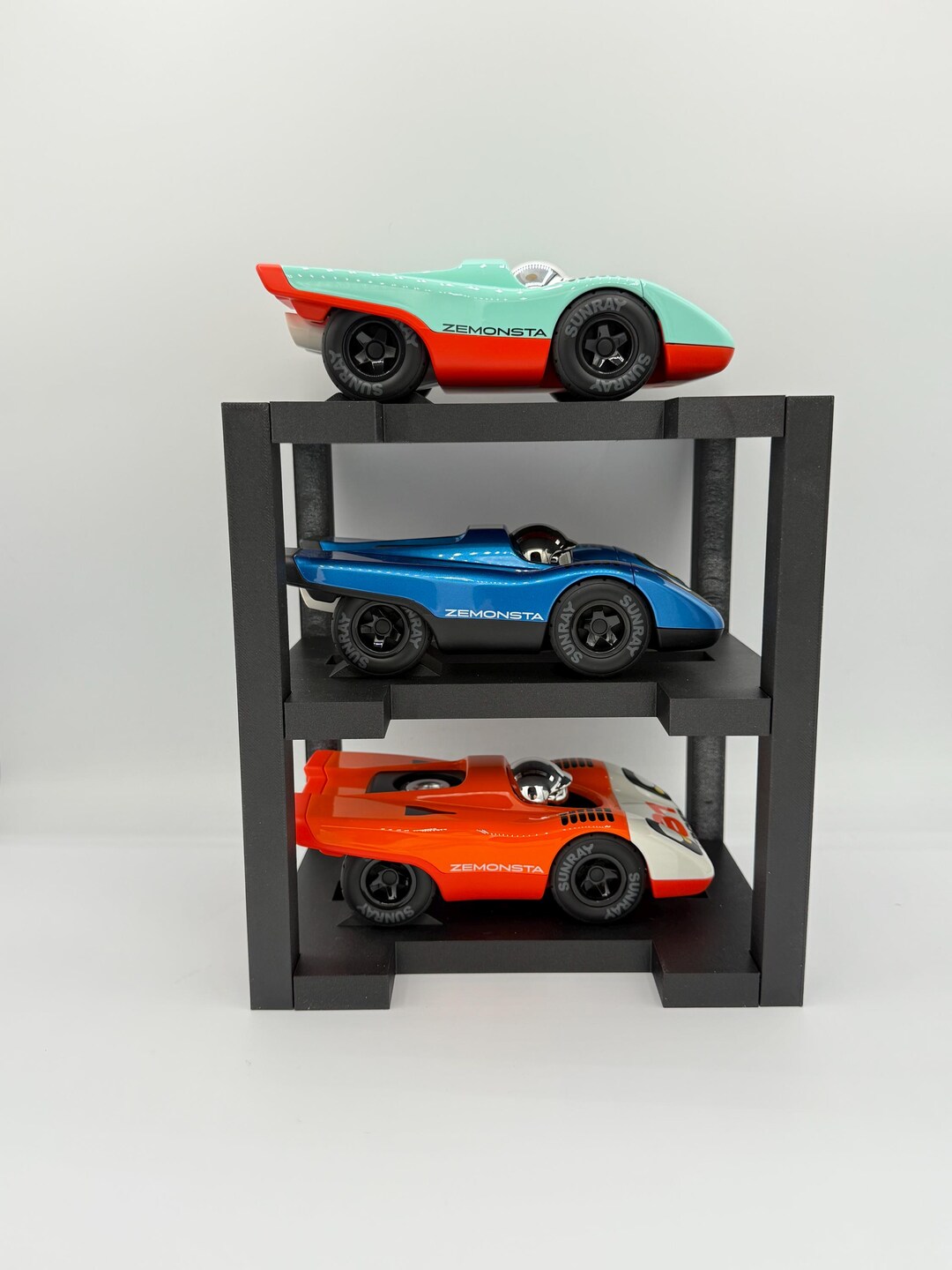 3-car Collector Display Stand: 3D Printed Carbon Fiber PETG Shelf - Etsy