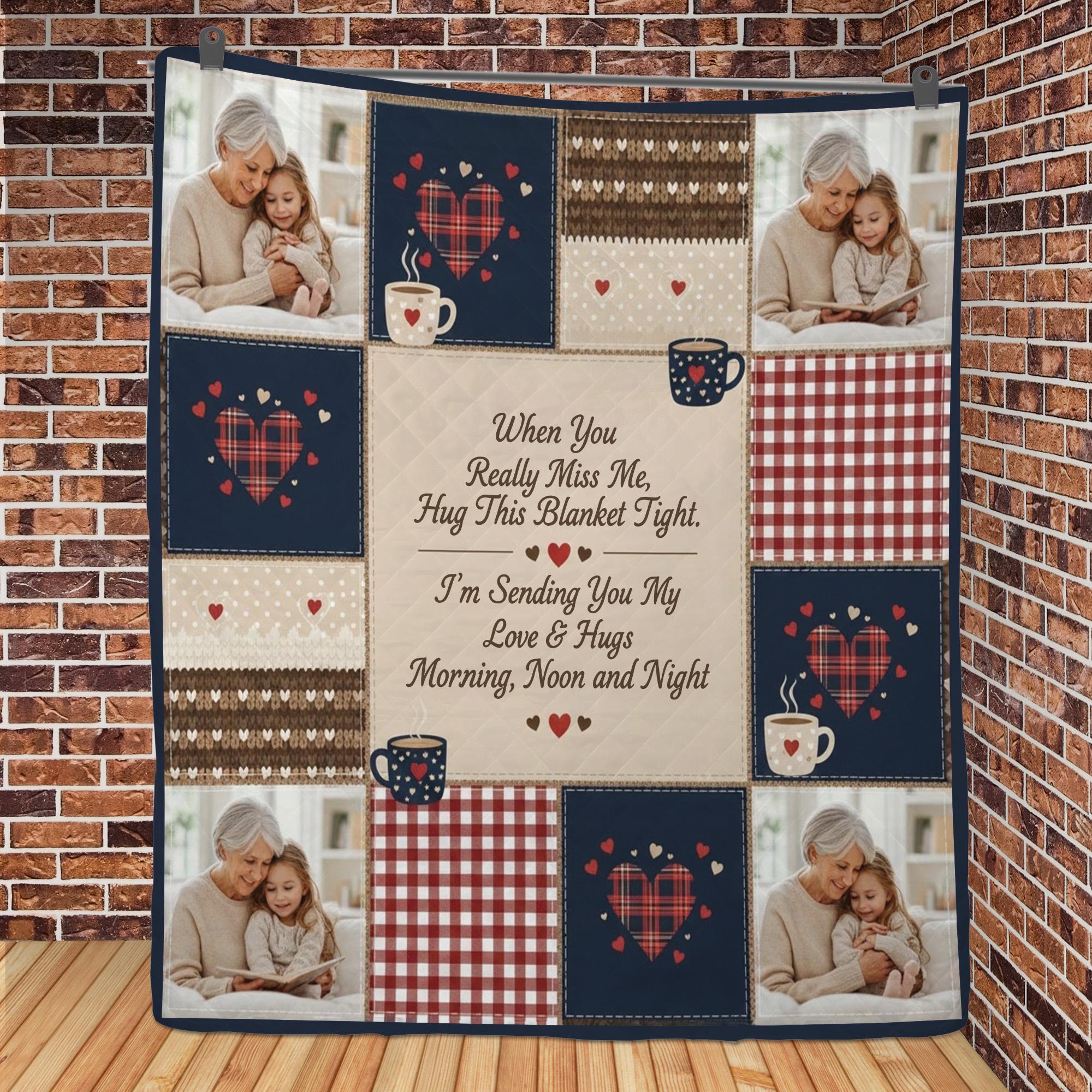 Personalized Quilt Blanket: Patchwork Design With Custom Photos ...