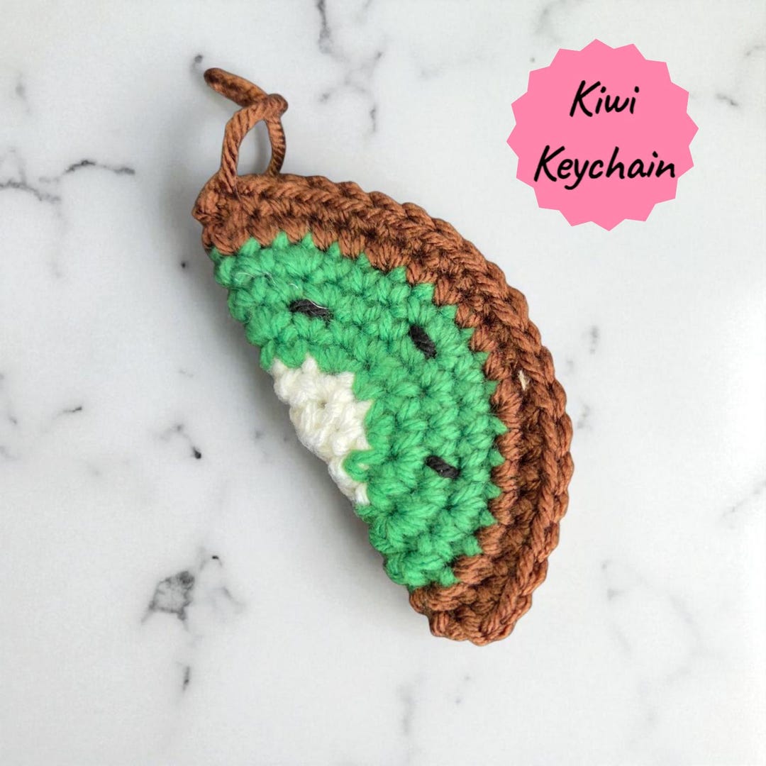 Adorable Amigurumi Kiwi Keychain - Etsy