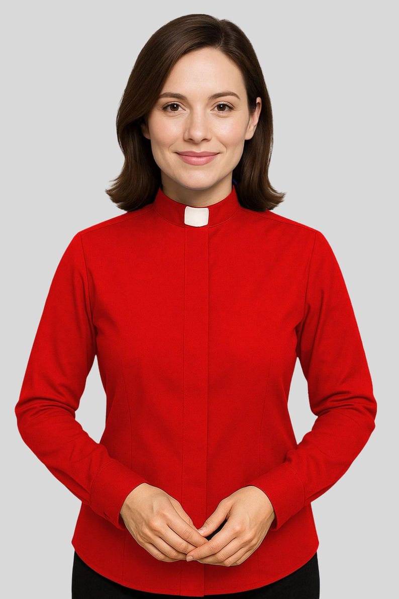 Men’s Church Wear Shirt | Tab Collar French Cuff | Long & Half Sleeve ...