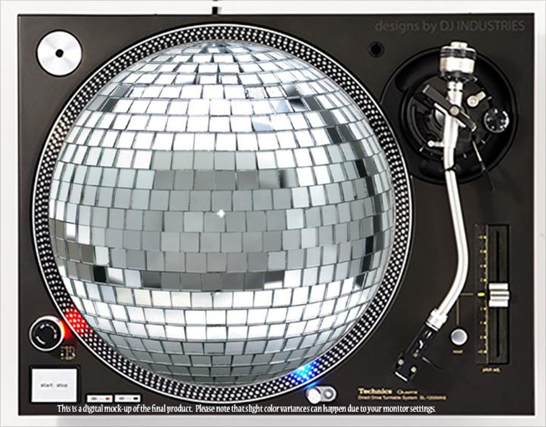 DJ Industries - Disco Ball - DJ Slipmat LP Record Player Turntable - Etsy