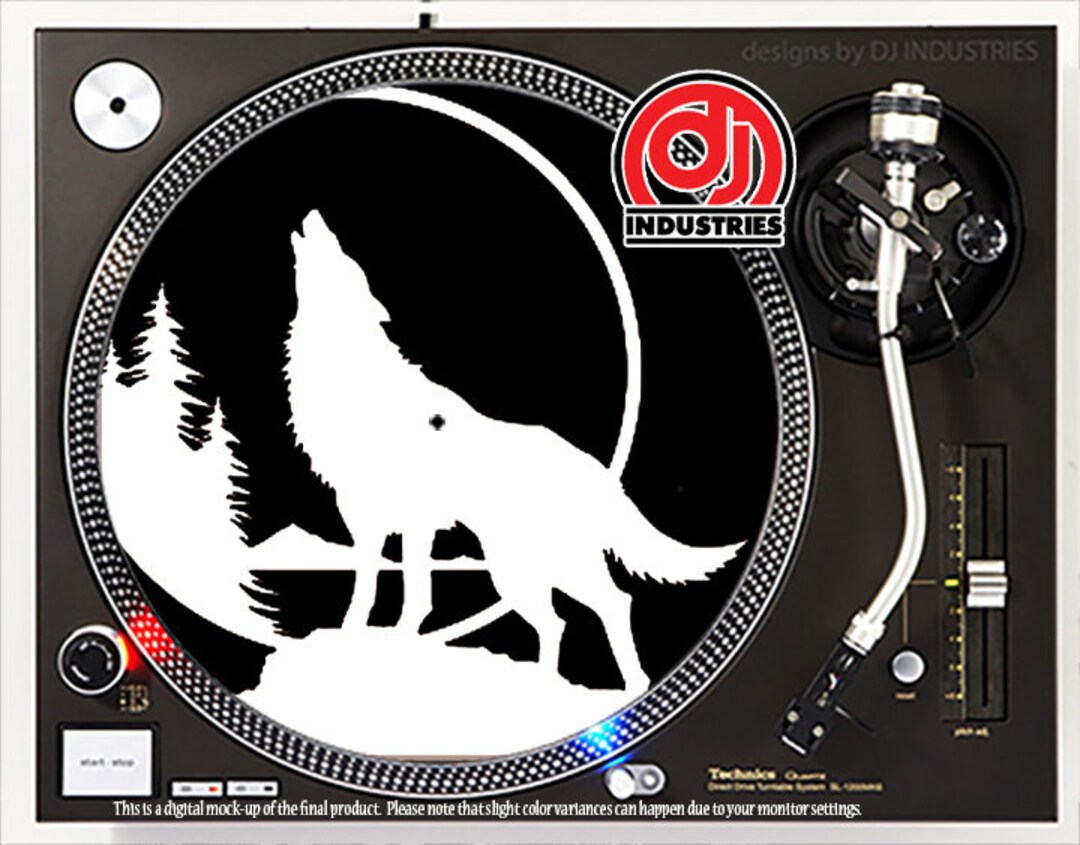 DJ Industries - Wolf Howl - DJ Slipmat LP Record Player Turntable - Etsy