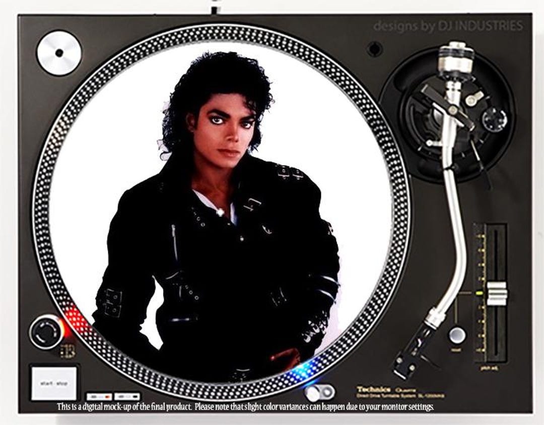 DJ Industries - Michael Jackson - DJ Slipmat LP Record Player Turntable ...