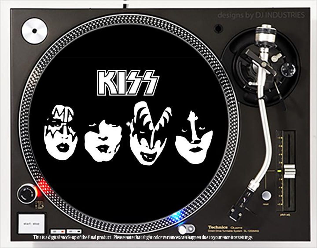 DJ Industries - Kiss - DJ Slipmat LP Record Player Turntable - Etsy