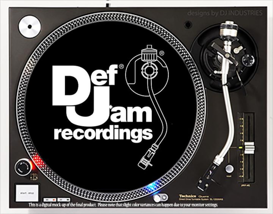 DJ Industries - Def Jam Recordings - DJ Slipmat LP Record Player ...