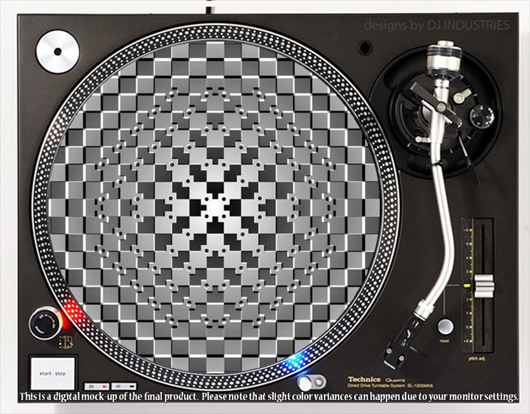 DJ Industries - Grid Warp - DJ Slipmat LP Record Player Turntable - Etsy
