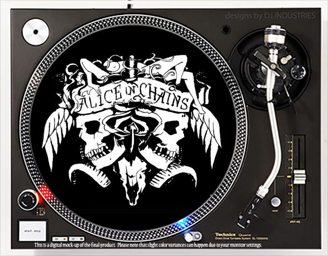 DJ Industries - Alice in Chains - DJ Slipmat LP Record Player Turntable ...