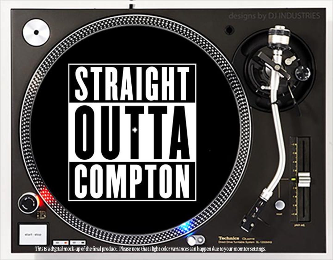 DJ Industries - Nwa Compton - DJ Slipmat LP Record Player Turntable - Etsy