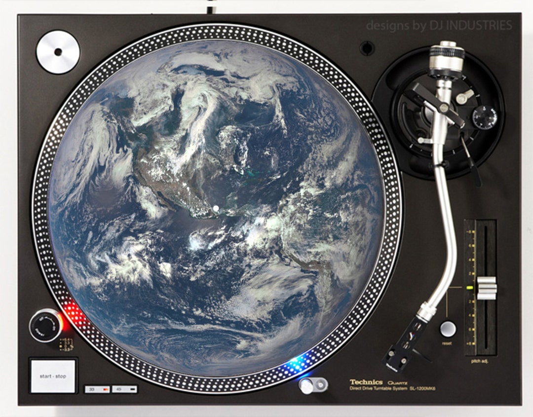 DJ Industries - Planet Earth - DJ Slipmat - Etsy