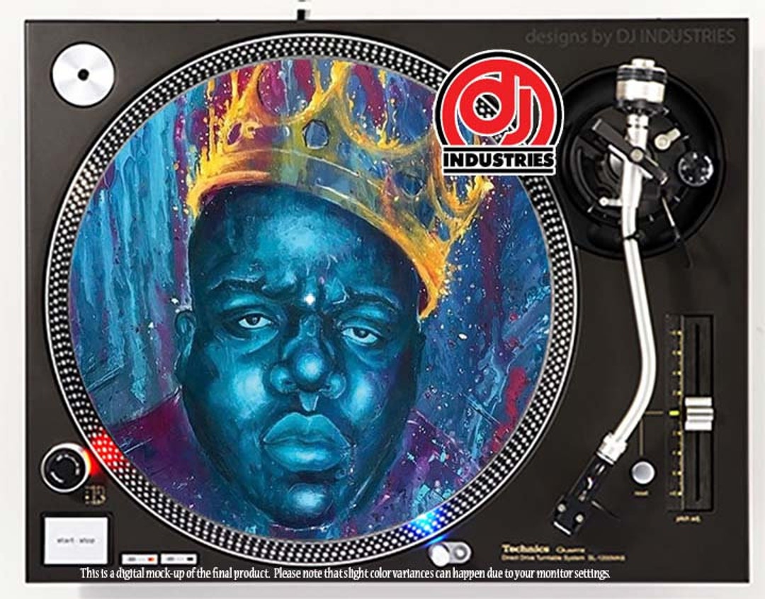 DJ Industries - B.I.G. Biggie - DJ Slipmat LP Record Player Turntable ...