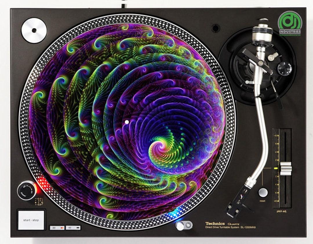 DJ Industries - Fractal Swirl Ripple - DJ Slipmat LP Record Player ...