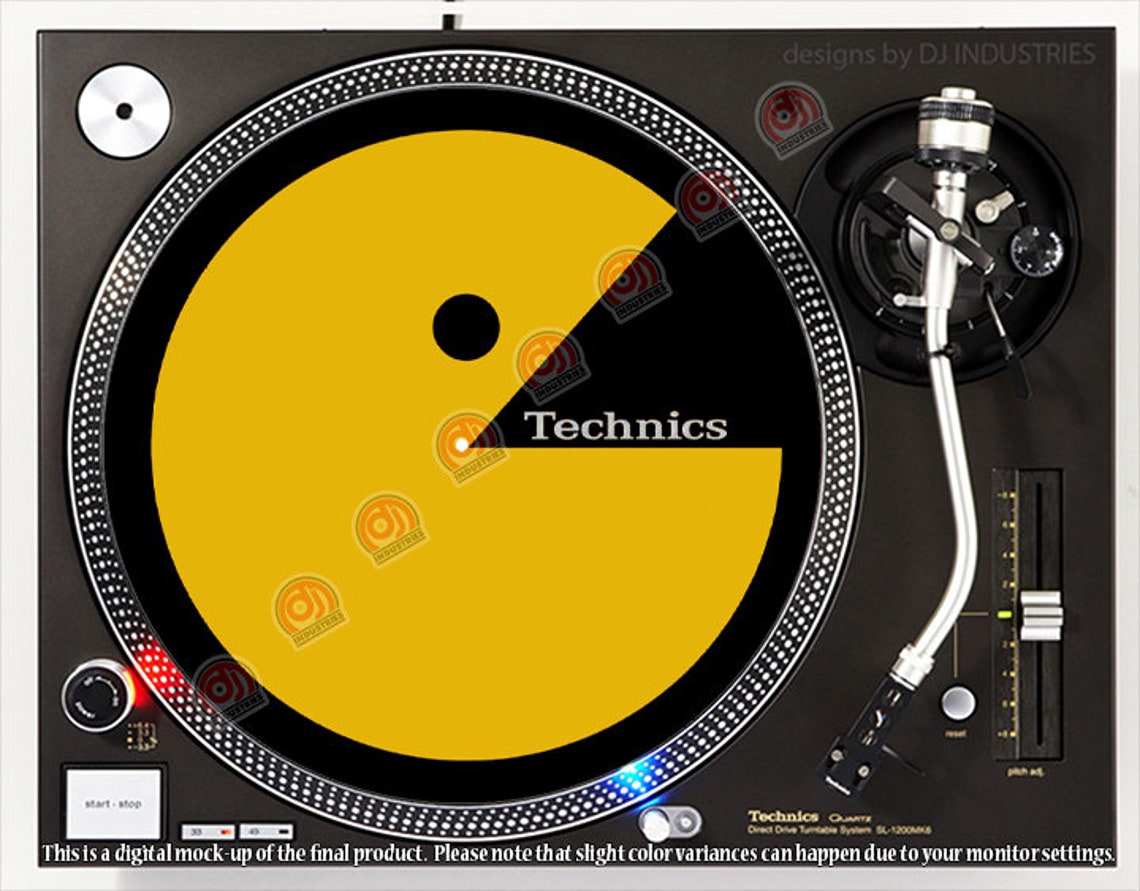 DJ Industries - Technics Pacman - DJ Slipmat LP Record Player Turntable ...